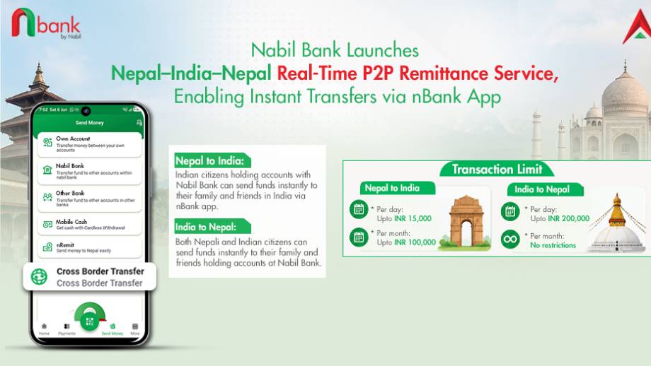 Nabil Bank launched Nepal–India–Nepal Cross-Border P2P remittance ...